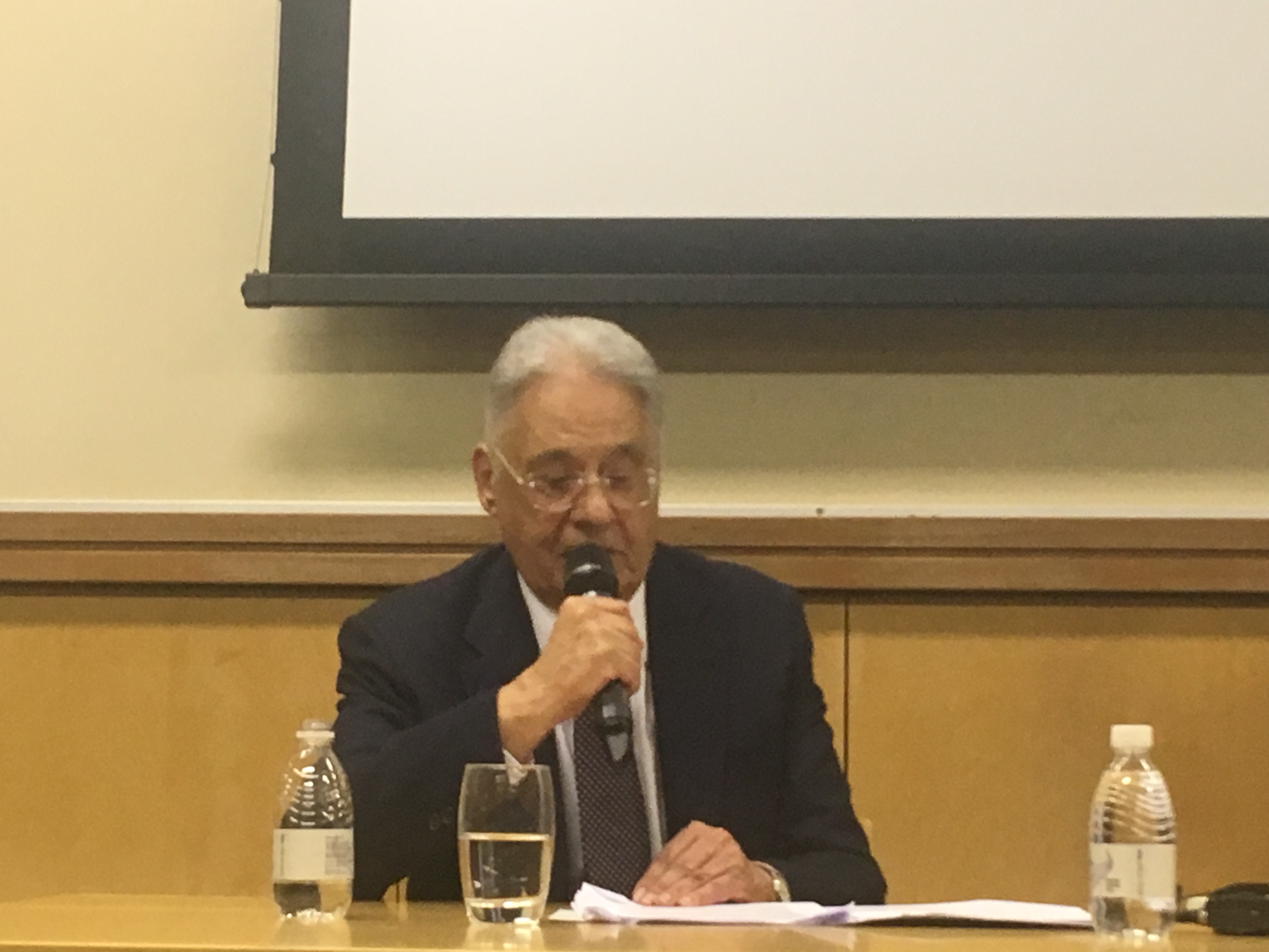 Former President of Brazil, Fernando Henrique Cardoso, inaugurates the ...